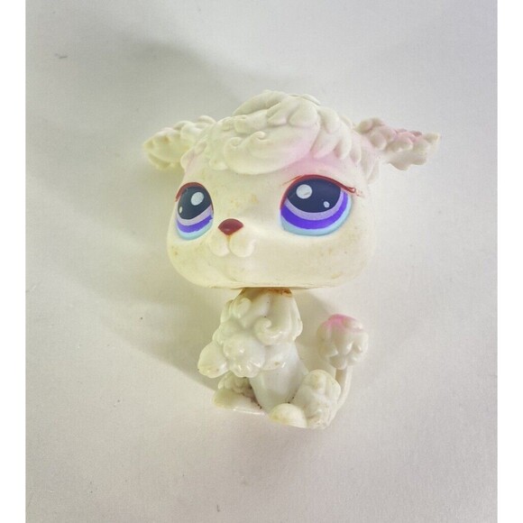 Hasbro | Toys | Littlest Pet Shop Lps 1 White French Poodle Dog Puppy ...